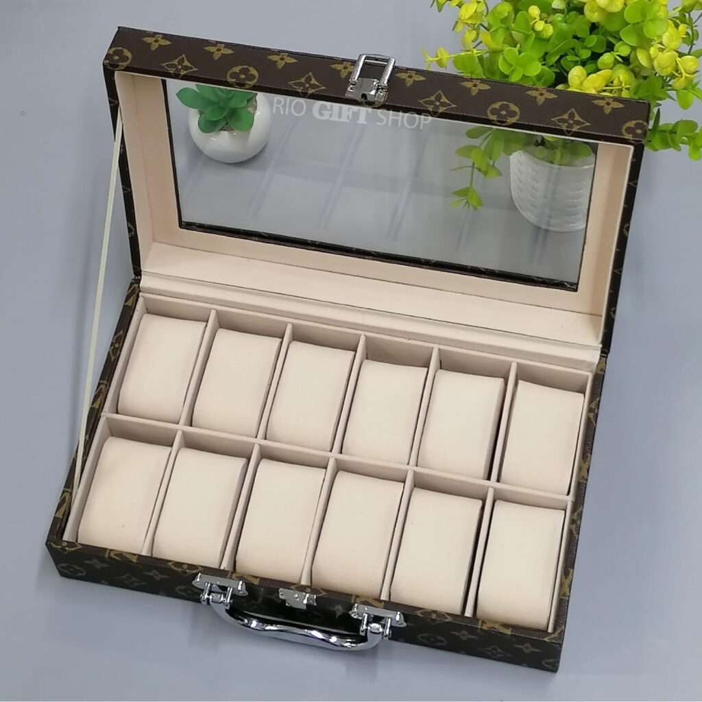 12 Slot Watch Box Organizer-Rio Gift Shop|Gifts for Him&Her