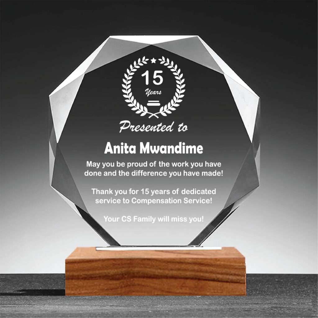 Glass Plaques in Nairobi Kenya – Rio Gift Shop Nairobi CBD